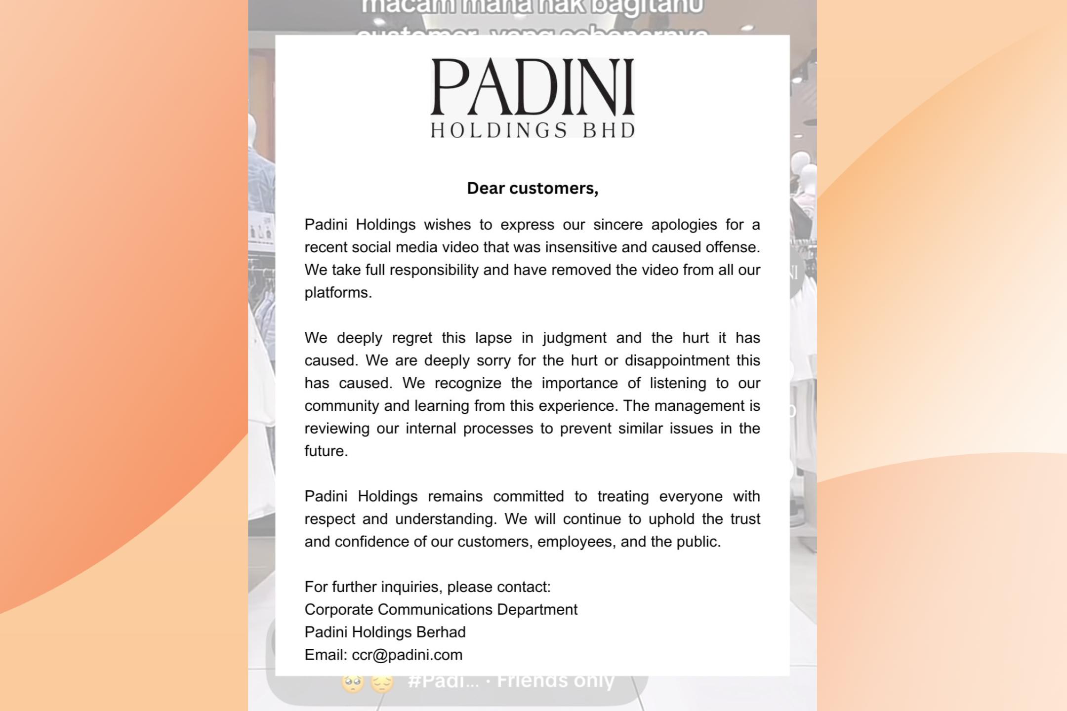 “减肥”影片惹议! Padini公开道歉灭火 | 八度空间 8TV